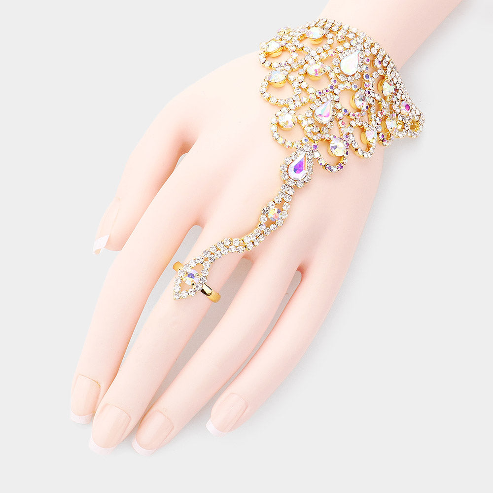 Round Teardrop Stone Handchain (New) – iBESTEST